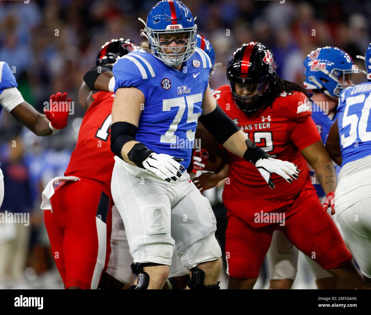 December 28, 2022: Mississippi offensive lineman Mason Brooks (75 ...
