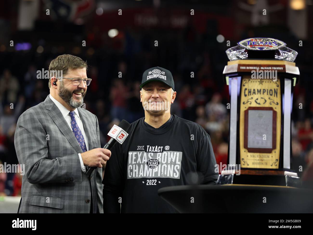 December 29, 2022: Texas Tech head coach Joey McGuire stands next to ...
