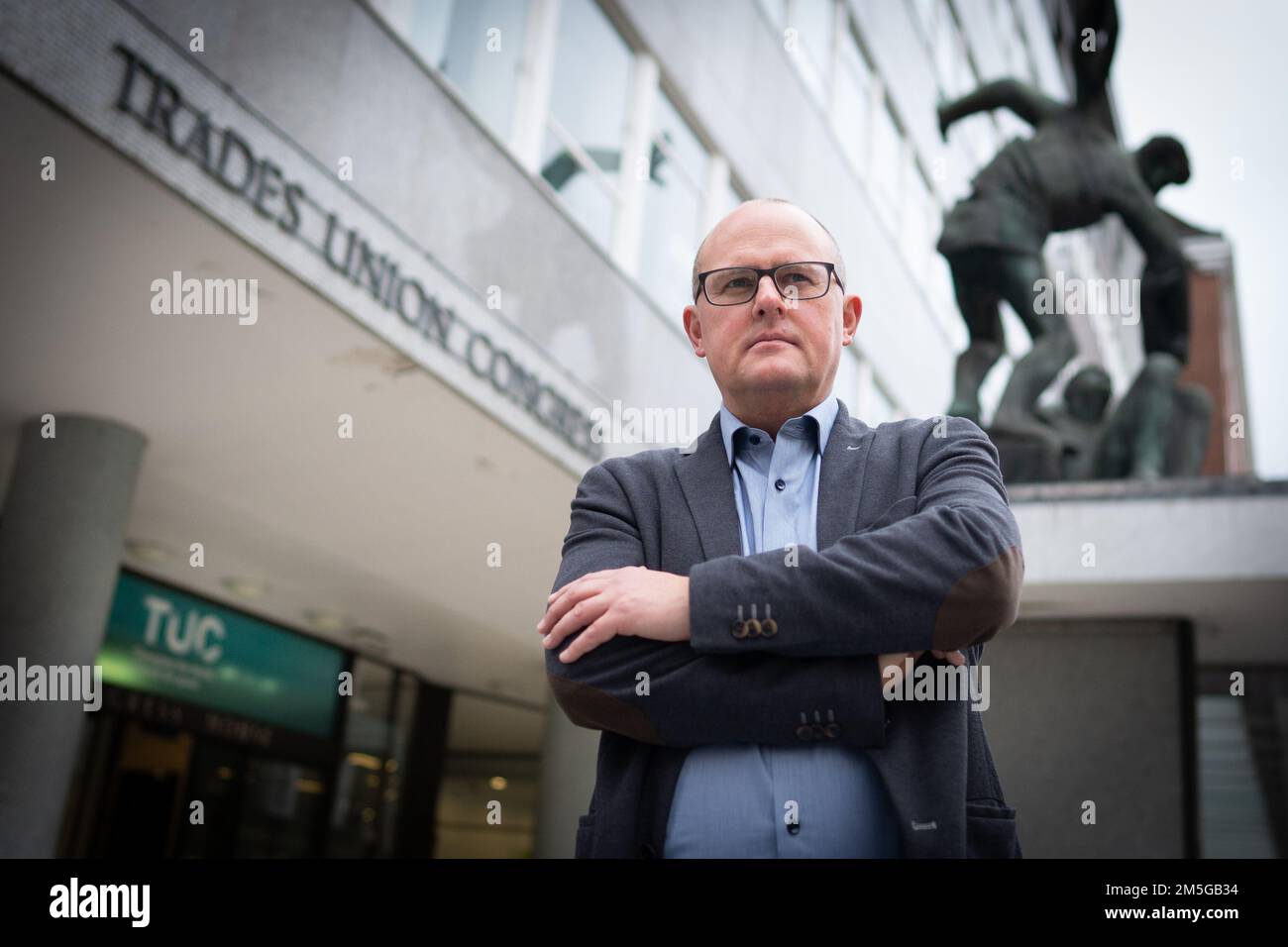 New TUC General Secretary Paul Nowak at TUC Congress House in London ...