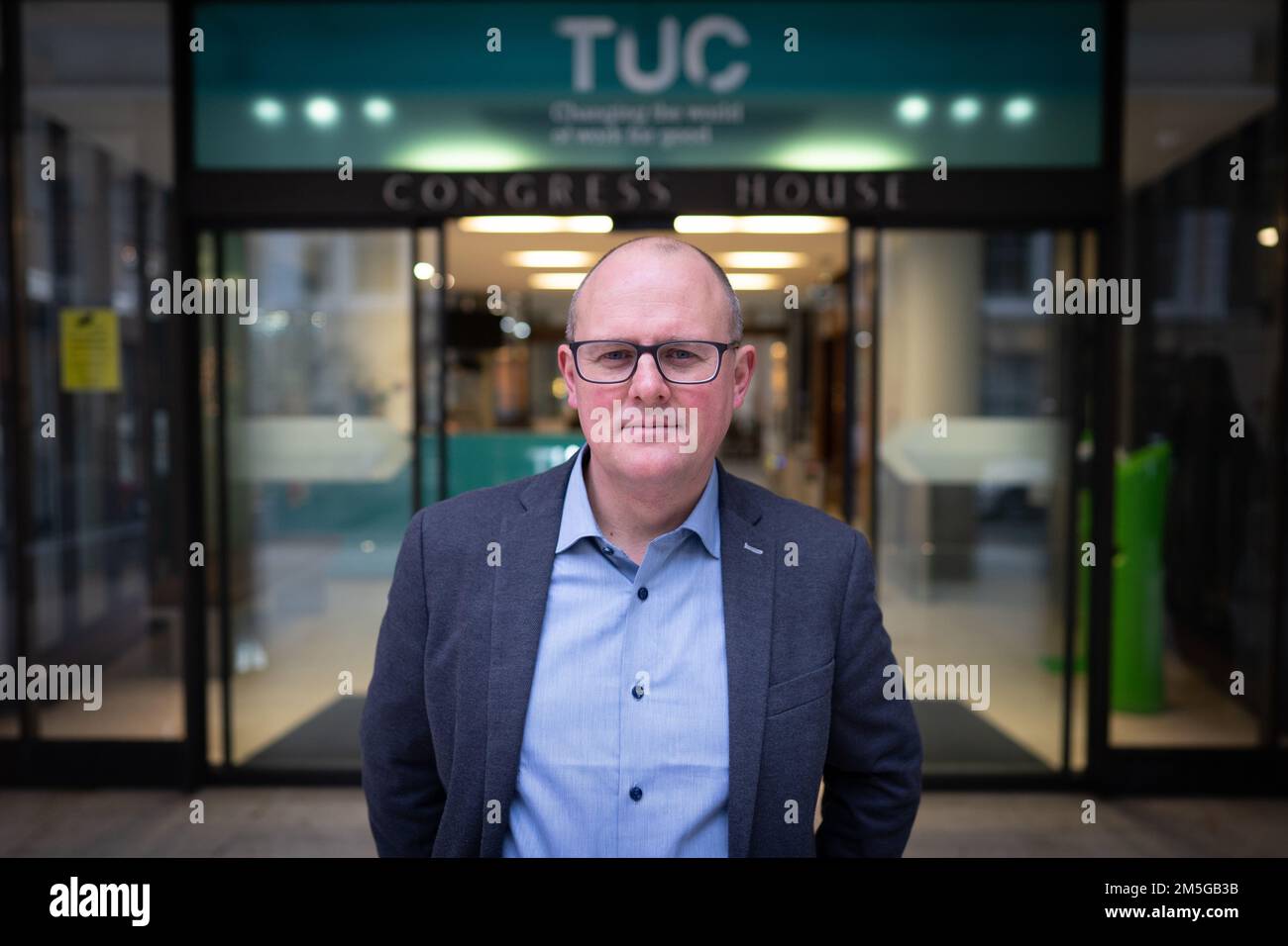 New TUC General Secretary Paul Nowak at TUC Congress House in London ...