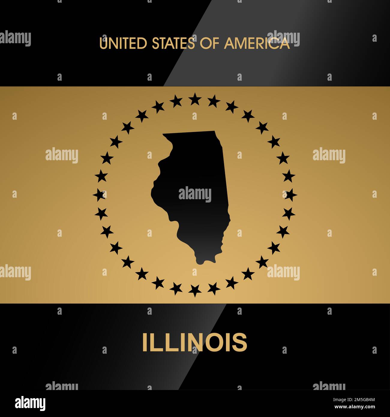 Illinois Map Vector Background Stock Vector Image And Art Alamy