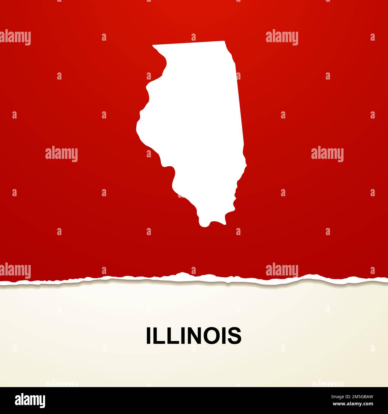 Illinois map Stock Vector Images - Alamy