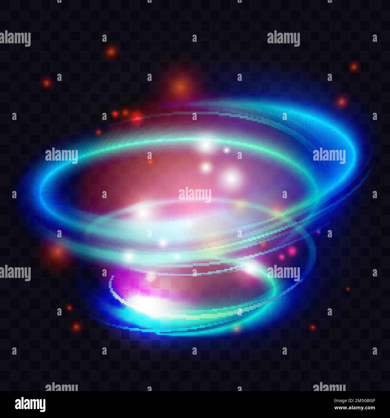 Light circle swirl spiral shapes and lines, abstract energy effect ...