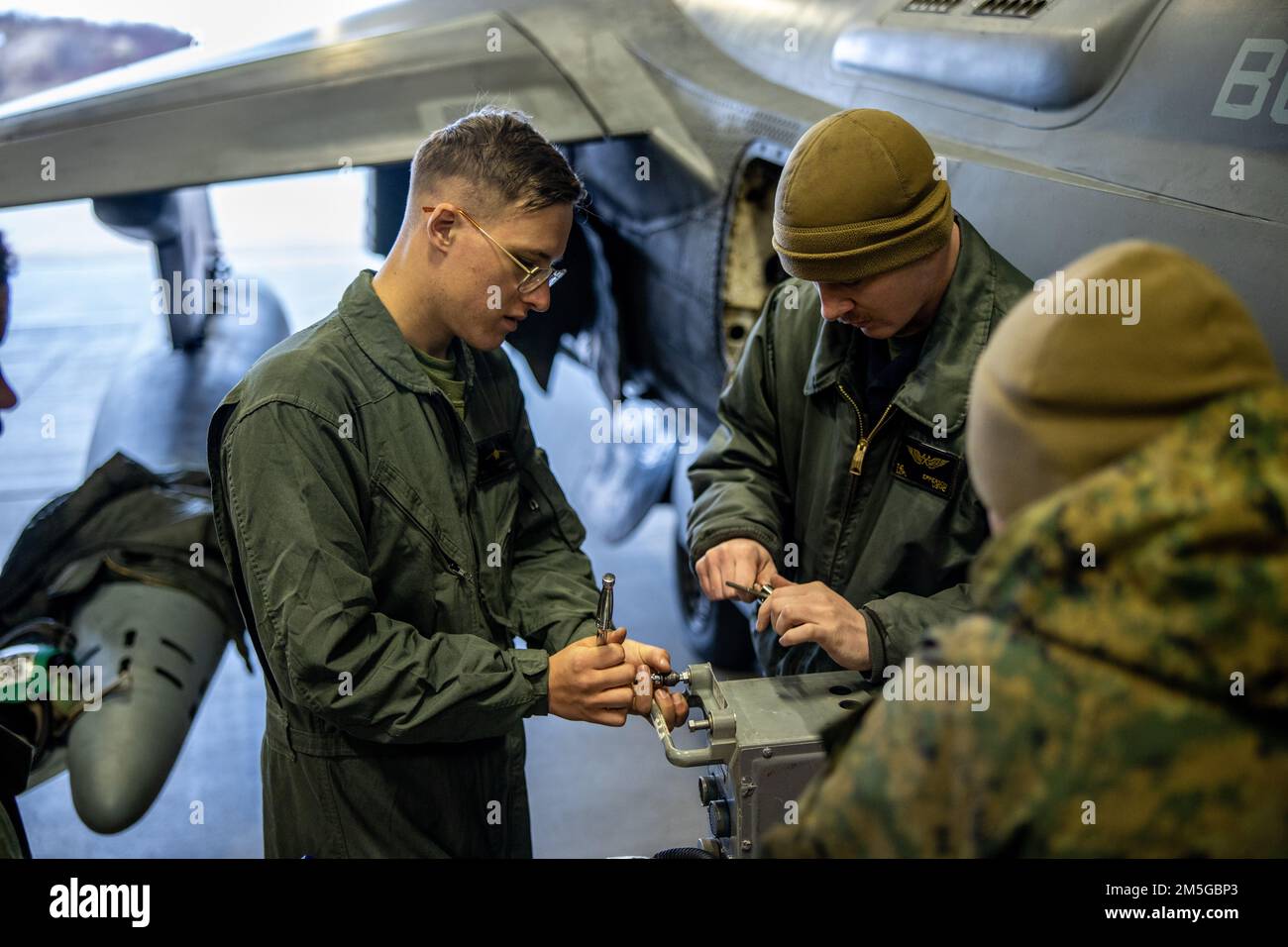 U.S. Marine Corps Cpl. Mark Hendricks, left, along with Lance Cpl ...