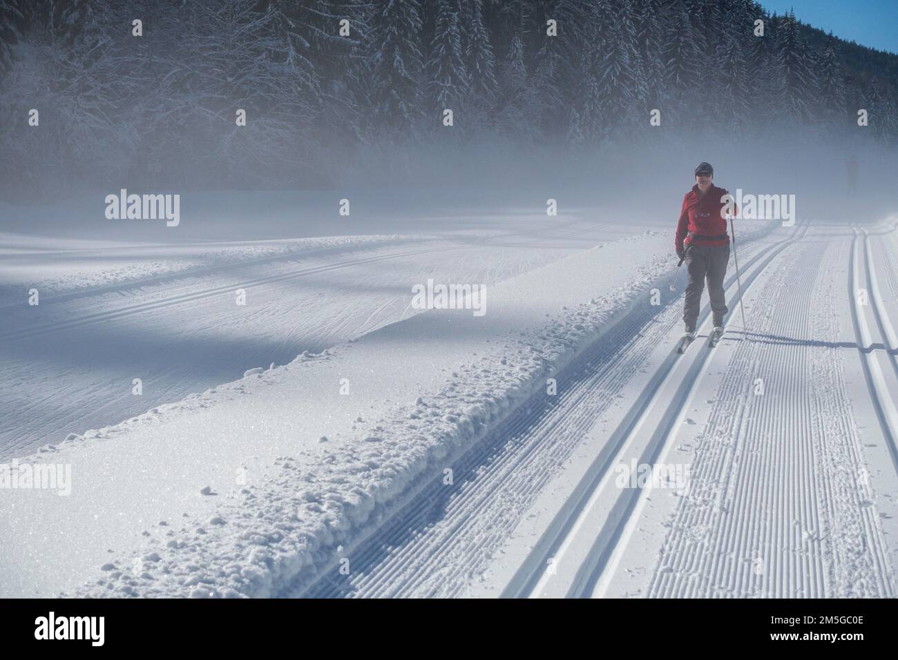 Perfect track on the cross-country circuit alte Muehle, Ramsau am ...