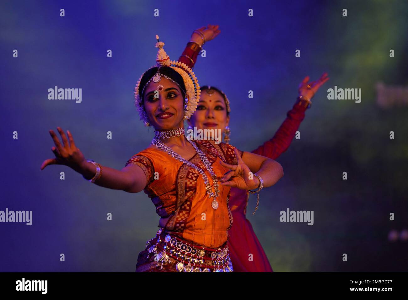 New Delhi, India. 28th Dec, 2022. Foreign artists from Sri lanka, Malaysia, Hungary, Japan and ...