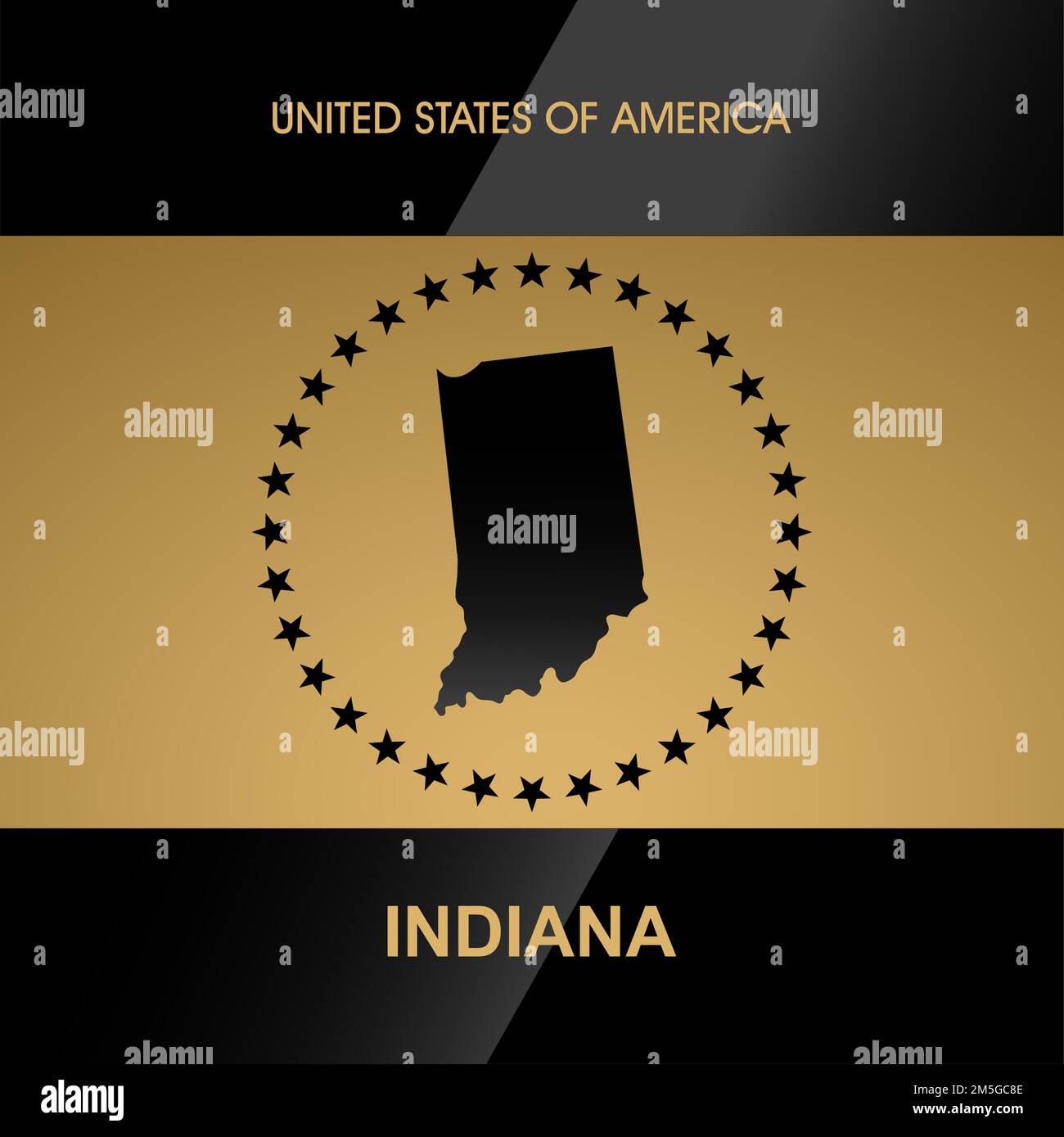 Indiana map vector background Stock Vector Image & Art - Alamy