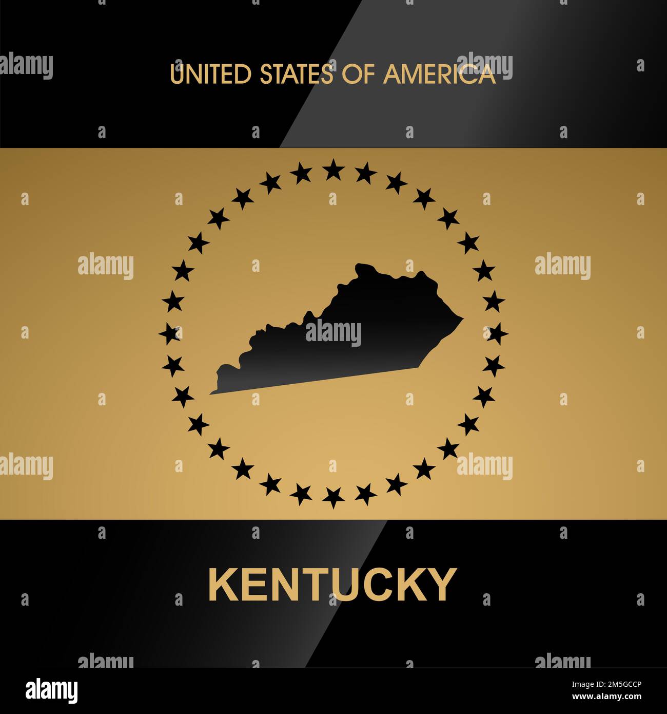 Kentucky state digital map hi-res stock photography and images - Alamy