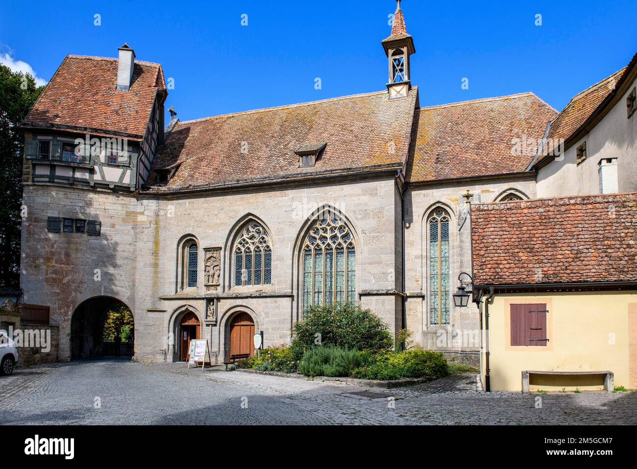 Historic fortified church fortified church of St. Wolfgang, Rothenburg ...