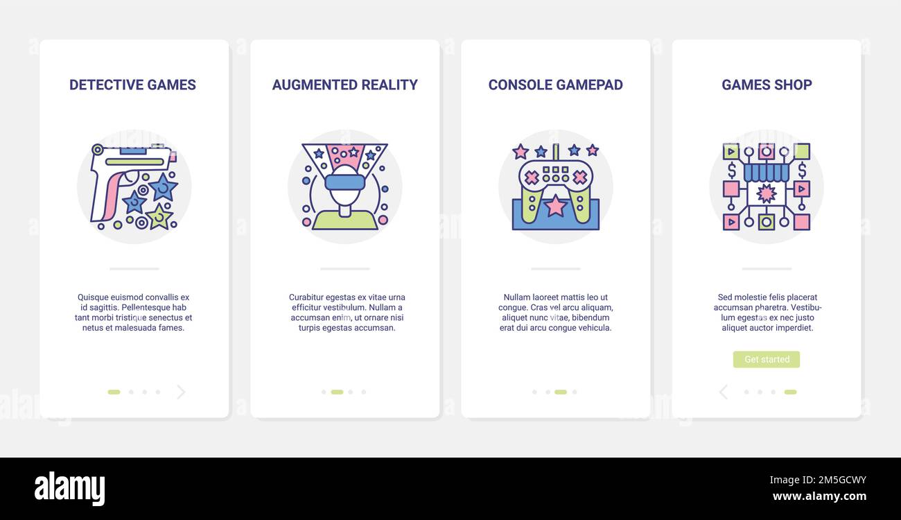 Game app ui Stock Vector Images - Alamy