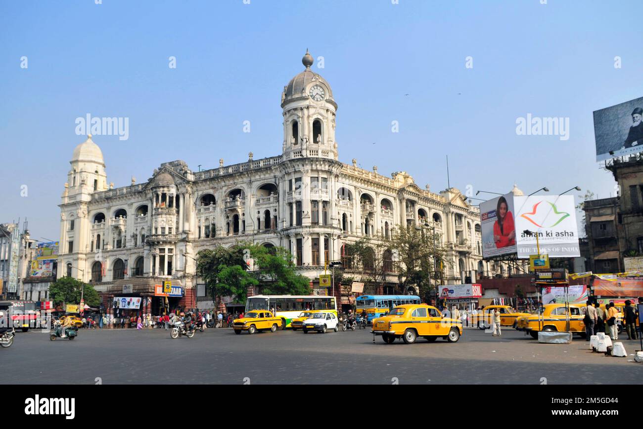 The Metropolitan building on Chowringhee Road in Kolkata, India Stock ...