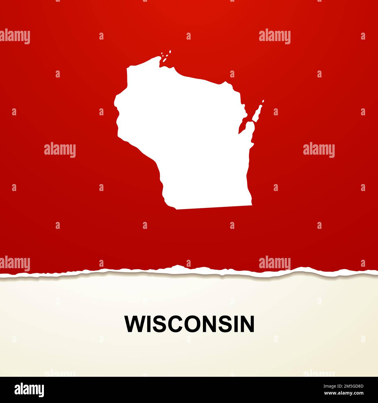 Wisconsin map vector background Stock Vector Image & Art - Alamy