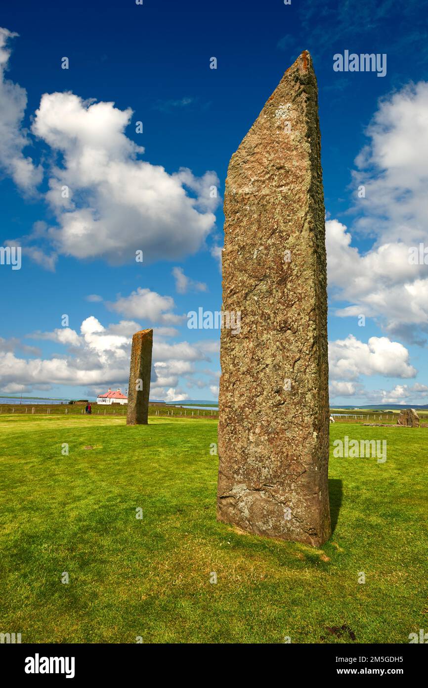 Neolithic Standing Stones of Stenness, Isle of Orkney, Scotland, United ...