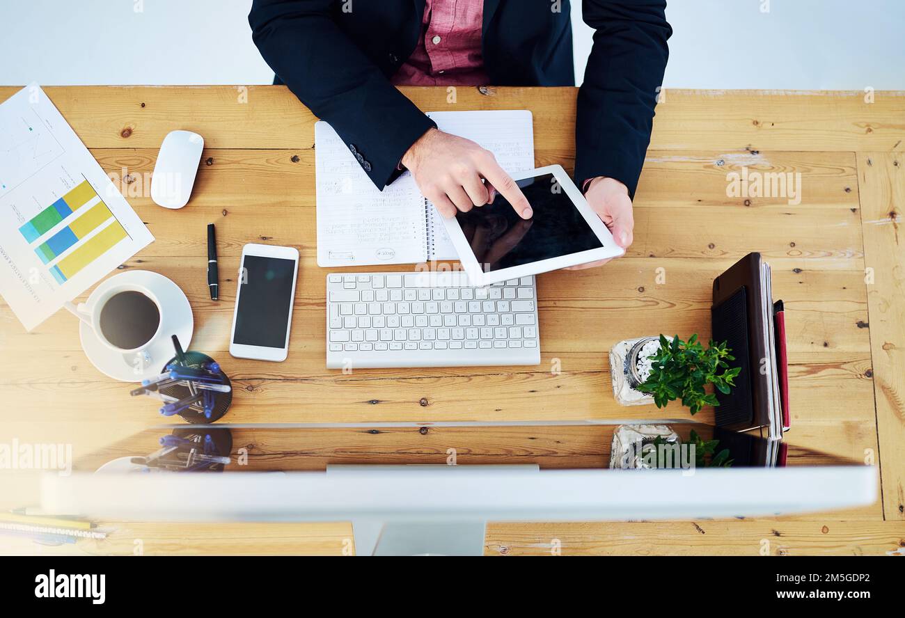 Working towards a successful business. corporate people working in a ...