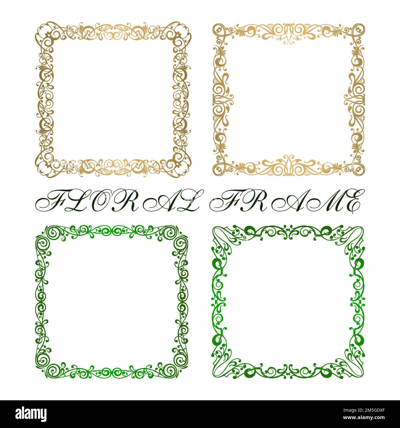 Calligraphy ornamental decorative frame vector Stock Vector Image & Art ...