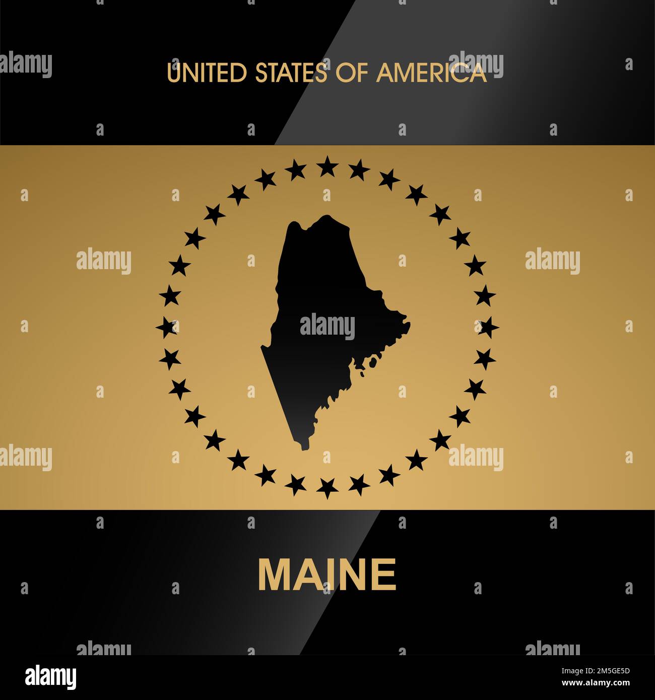 Maine map vector background Stock Vector Image & Art - Alamy