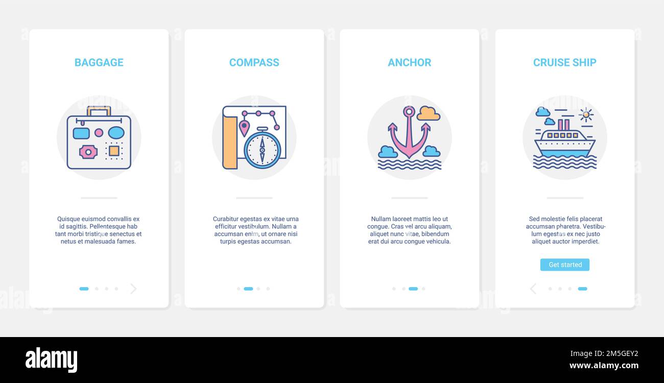 Travel destination cruise ship Stock Vector Images - Alamy