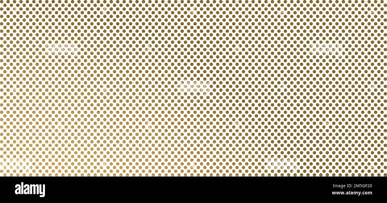 halftone effect gradients, gold and white vector background Stock ...