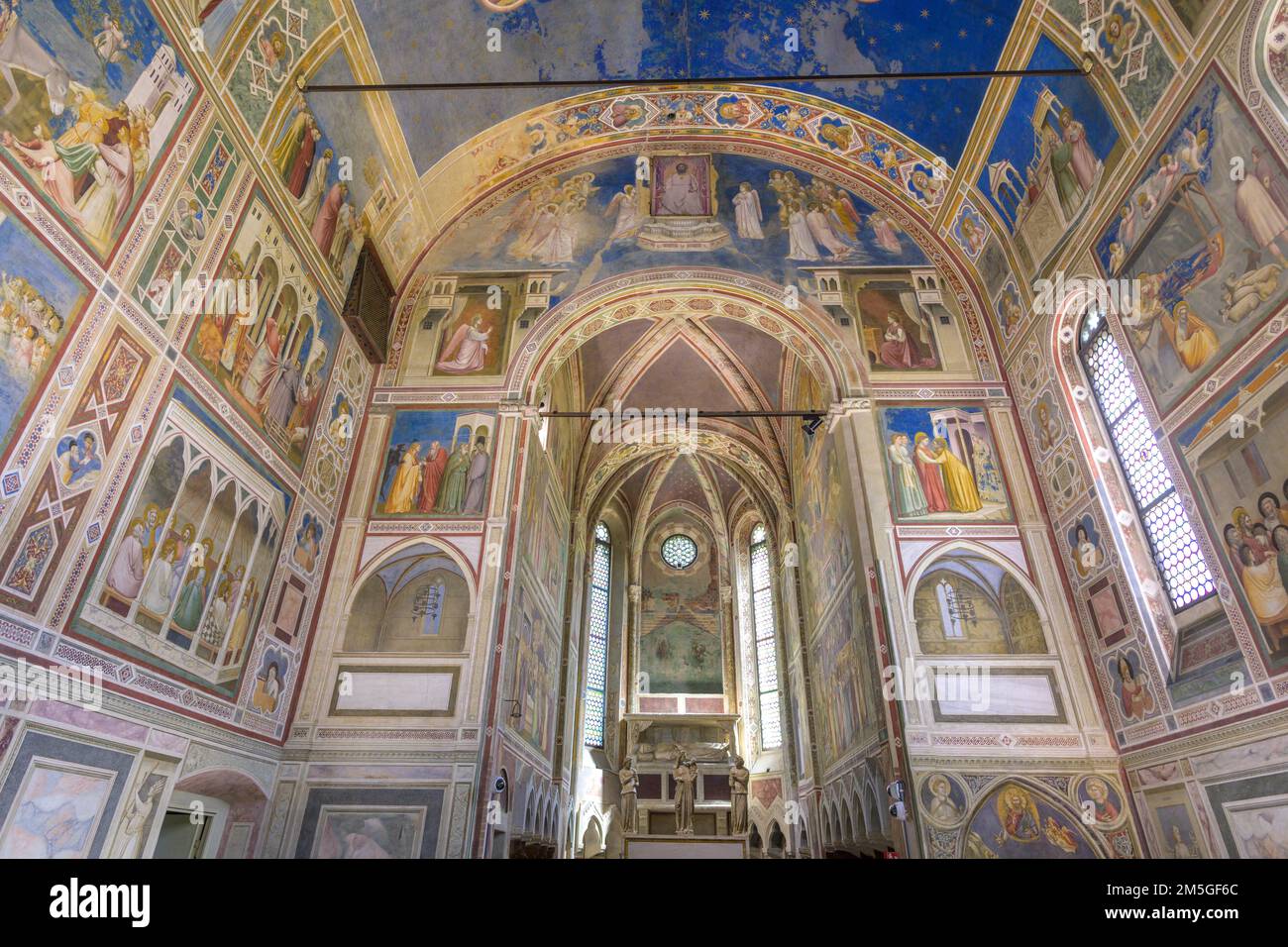 Scrovegni Chapel or Arena Chapel with frescoes by Giotto di Bondone, Padua, Province of Padua ...