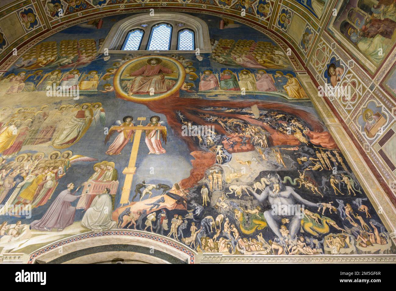 Scrovegni Chapel or Arena Chapel with frescoes by Giotto di Bondone ...