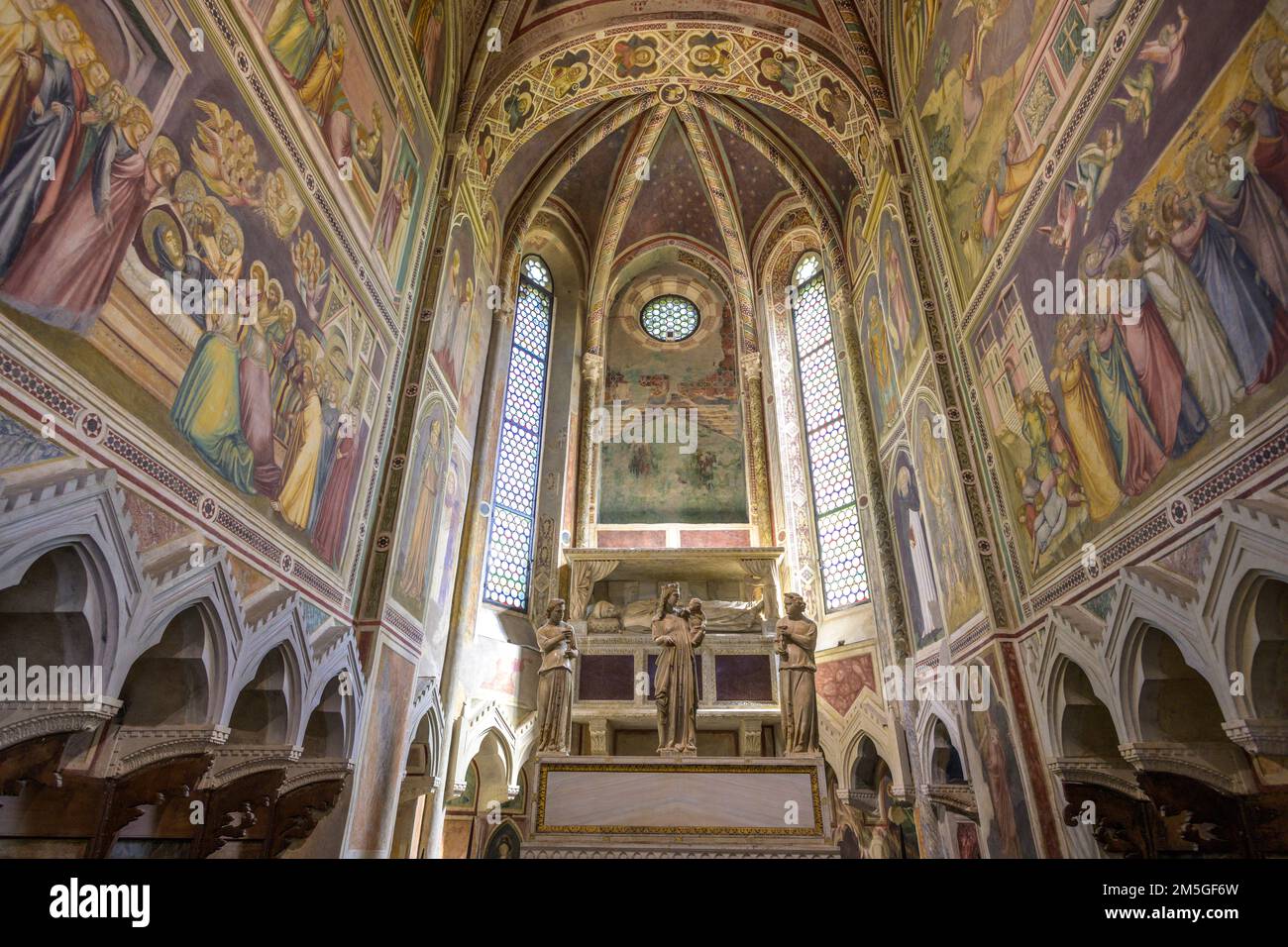 Scrovegni Chapel or Arena Chapel with frescoes by Giotto di Bondone ...