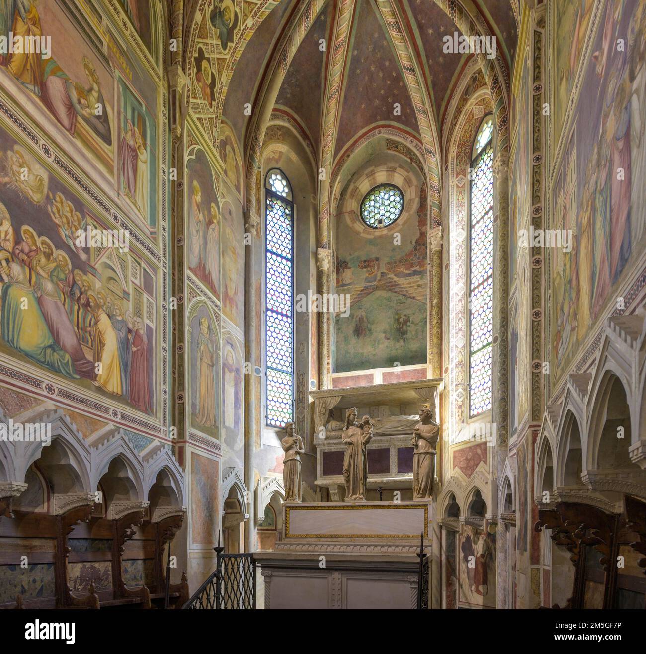 Scrovegni Chapel or Arena Chapel with frescoes by Giotto di Bondone ...
