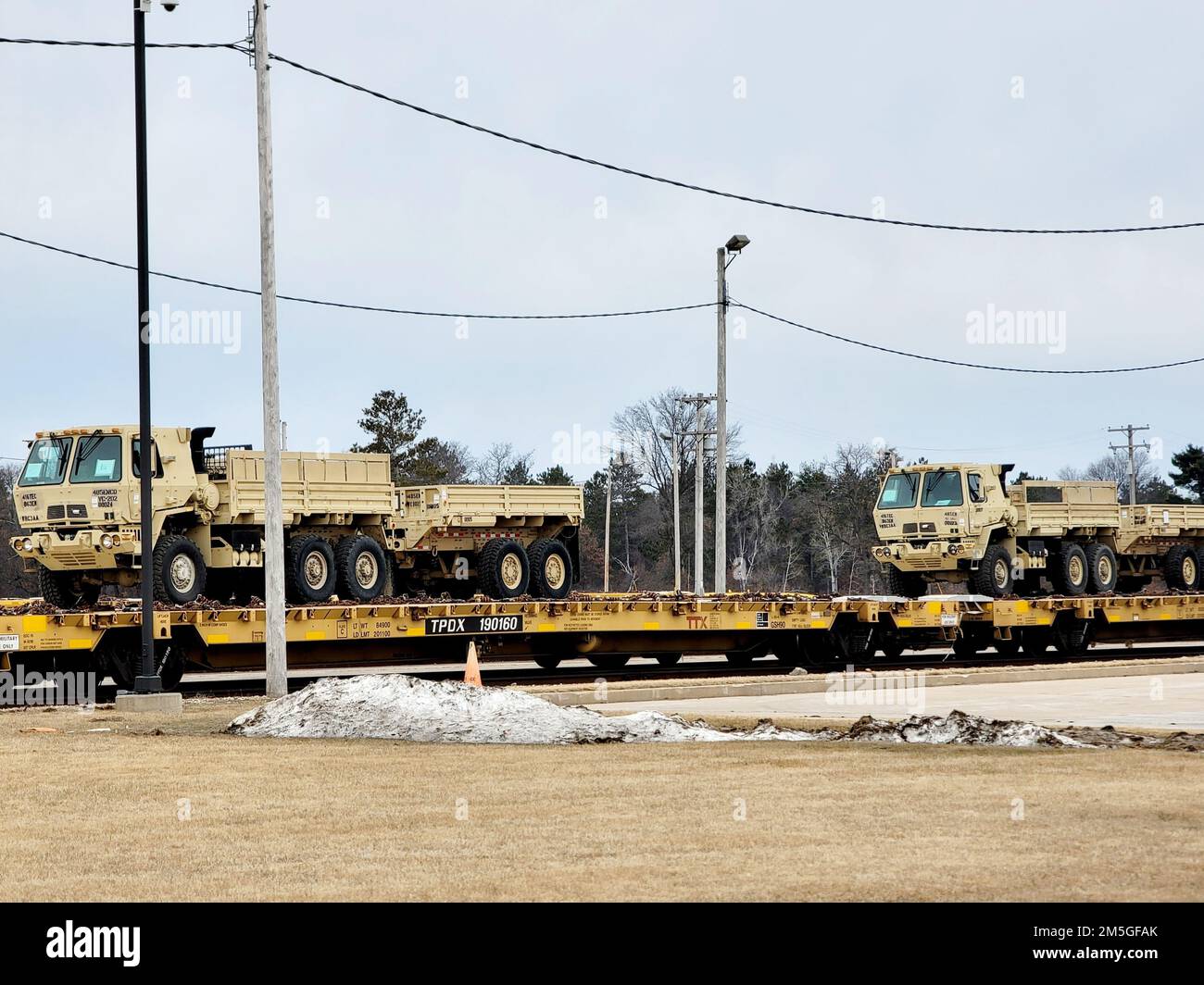 Vehicles and equipment of the Army Reserve's 485th Engineer Company of ...