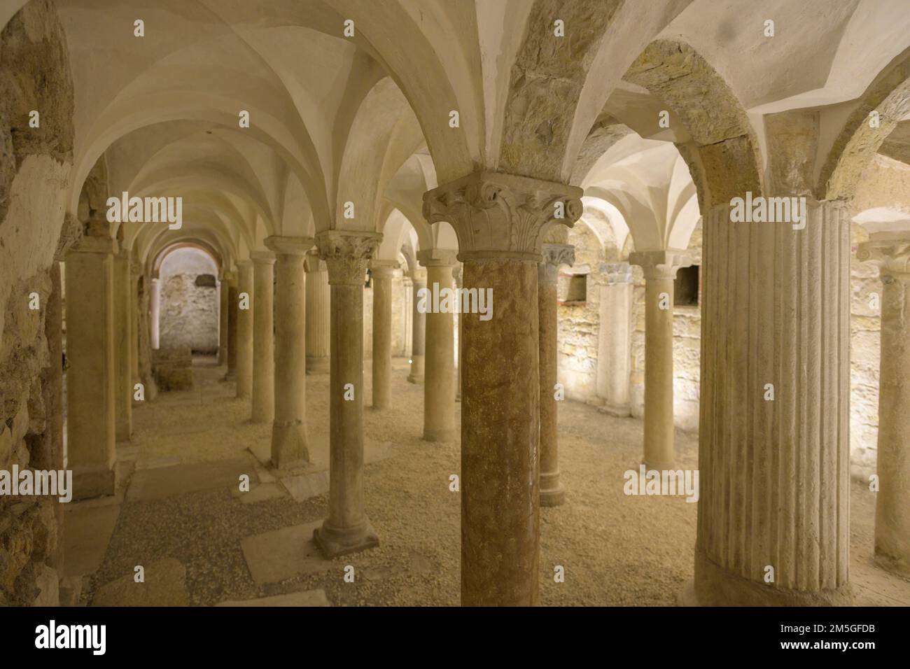 Brescia san salvatore basilica crypt hi-res stock photography and ...