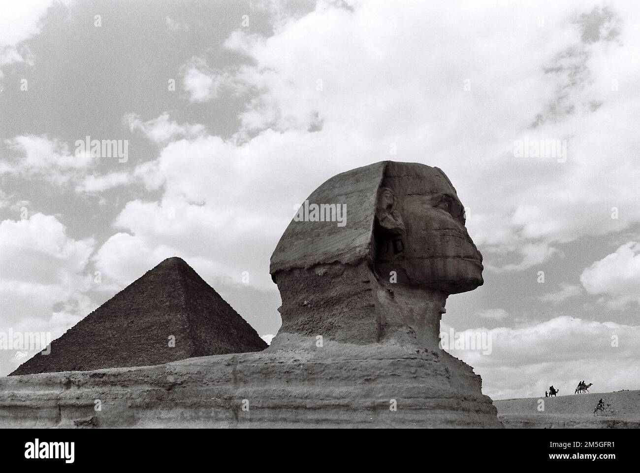 The Sphinx at the Pyramids of Giza complex in Greater Cairo, Egypt ...