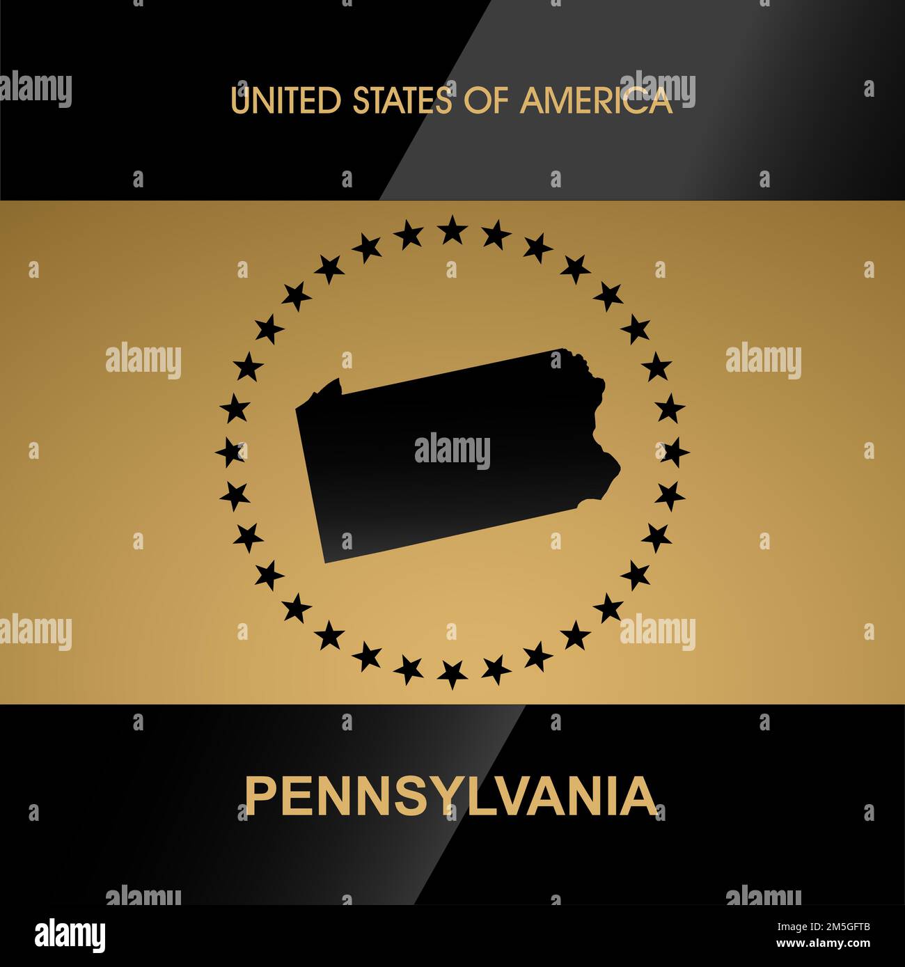 Pennsylvania map vector background Stock Vector Image & Art - Alamy
