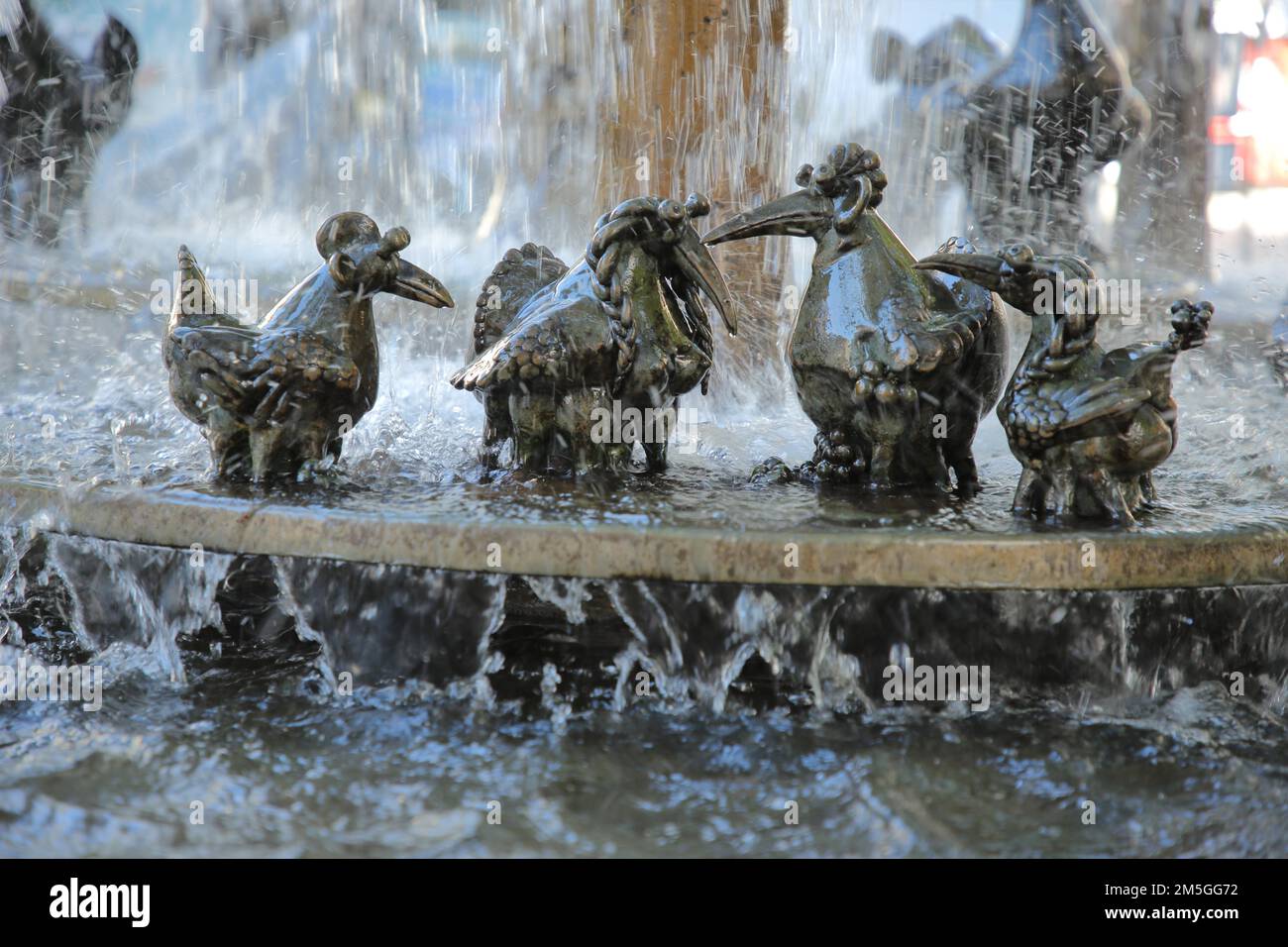 Four birds as mythical creatures from the Elwetritschenbrunnen by ...