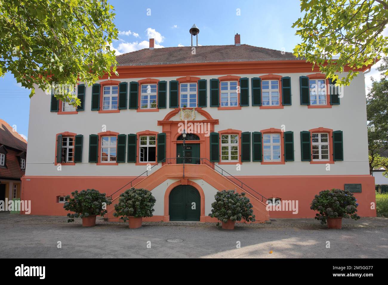 Baroque manor house in Mussbach, Neustadt an der Weinstrasse, Rhineland ...