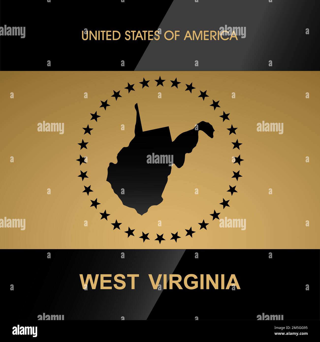 West virginia map outline Stock Vector Images - Alamy