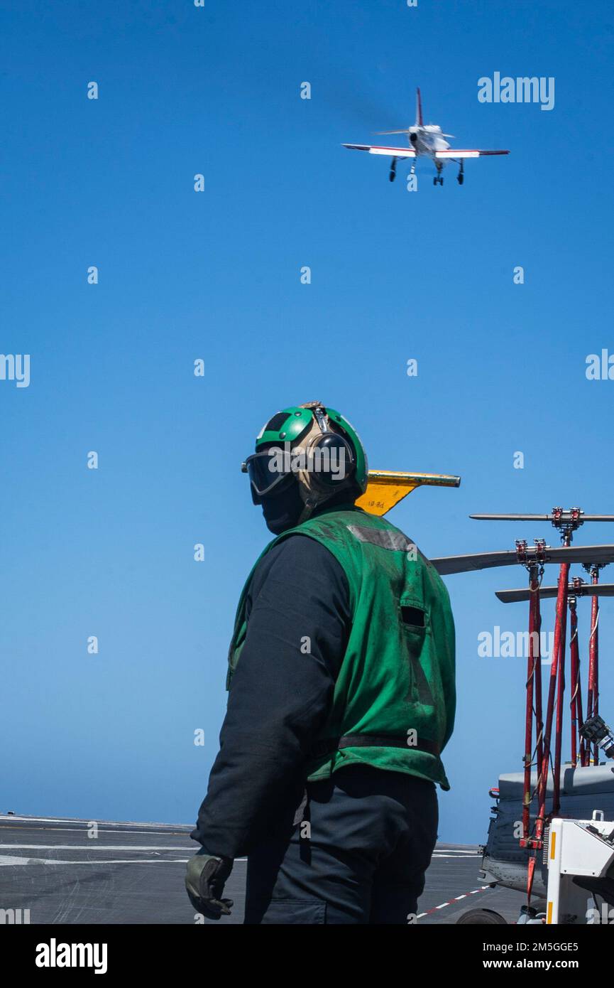 220317-N-XK462-1128 PACIFIC OCEAN (Mar. 16, 2022) A T-45C Goshawk from ...