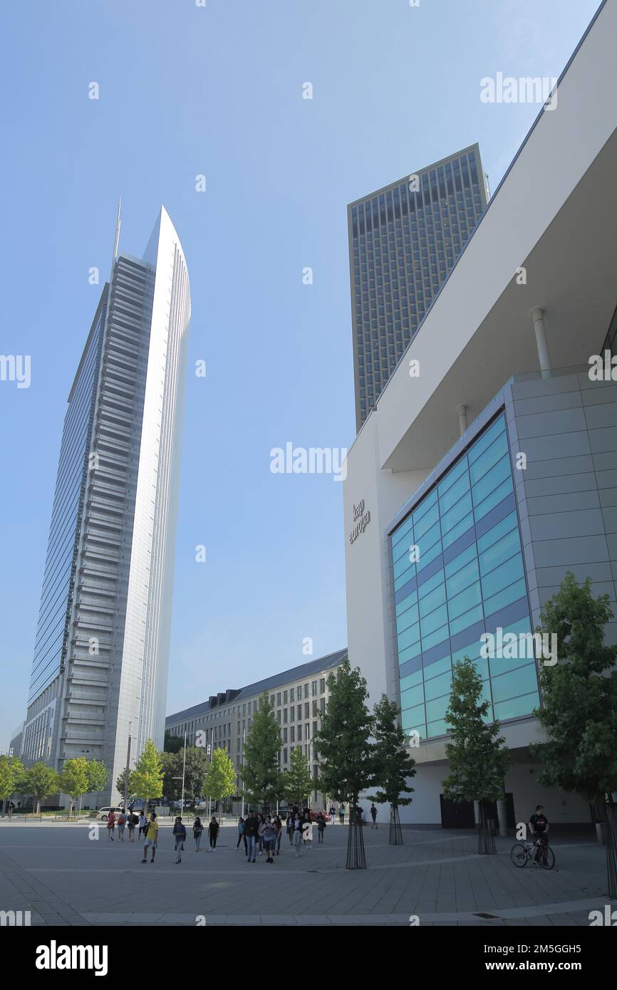 Pollux and Cape Europe, Tower, High-rise, Messe, Bockenheim, Main ...