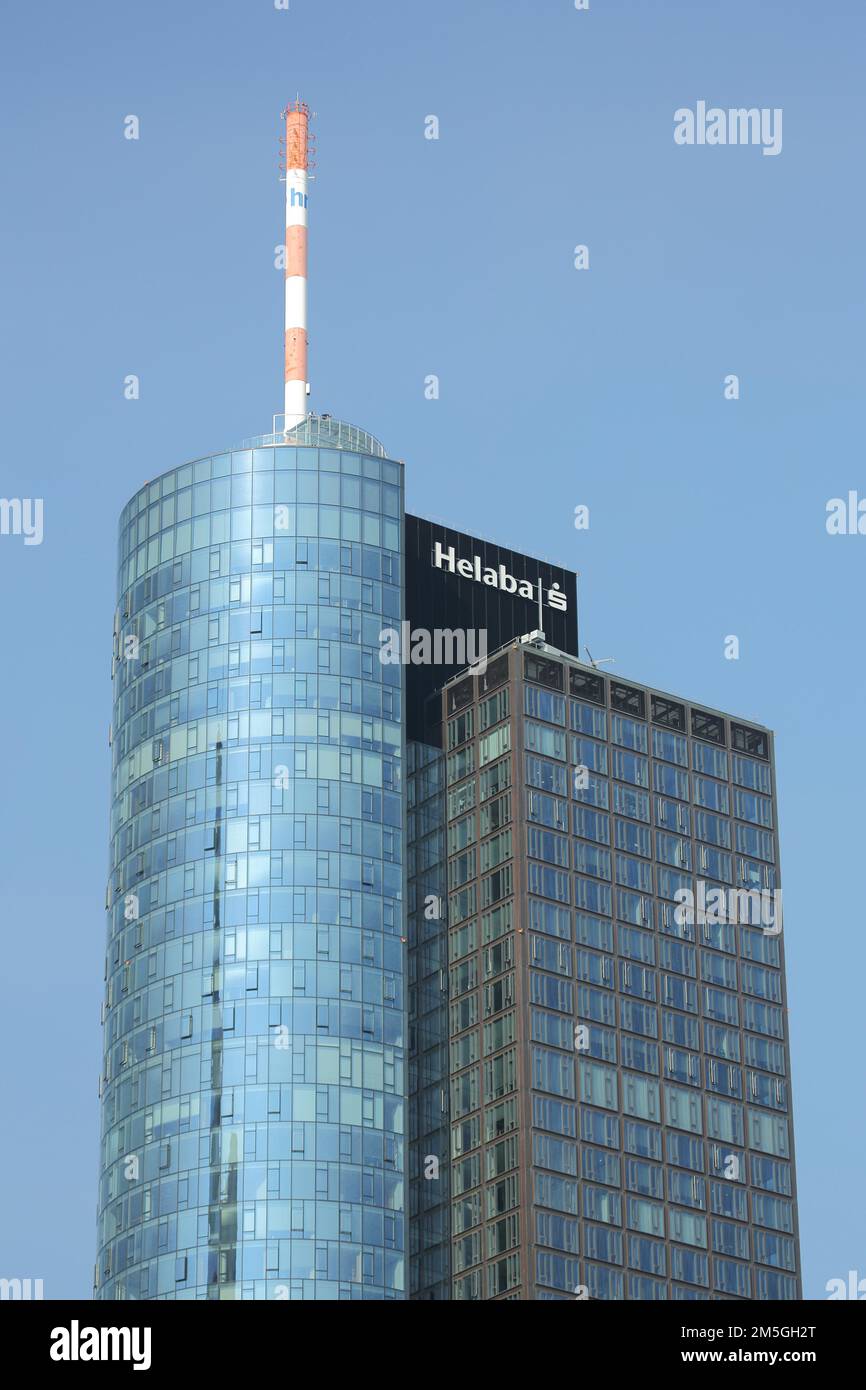 Top of Maintower 200m from Rossmarkt, Helaba, Sparkasse, high-rise ...