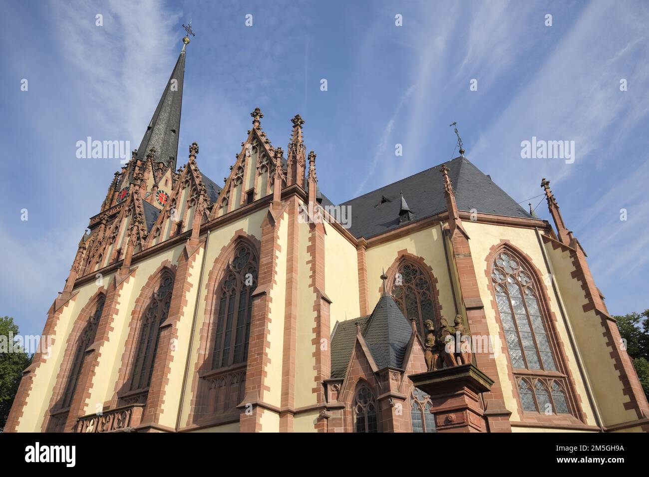 Neo-Gothic Church of the Epiphany with Epiphany Fountain and Three ...