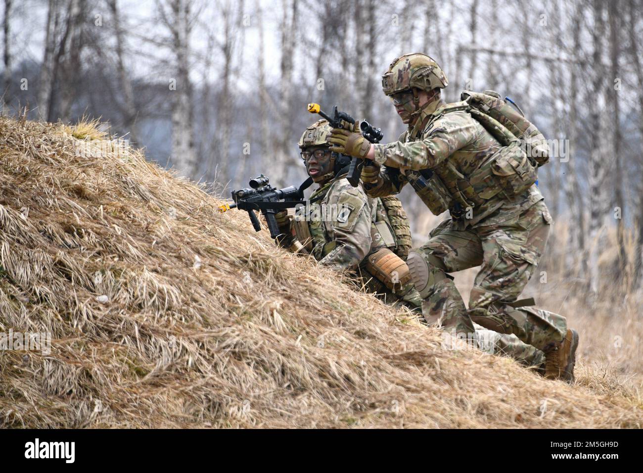 U.S. Army paratroopers with Alpha Company, 1st Battalion, 503rdInfantry ...