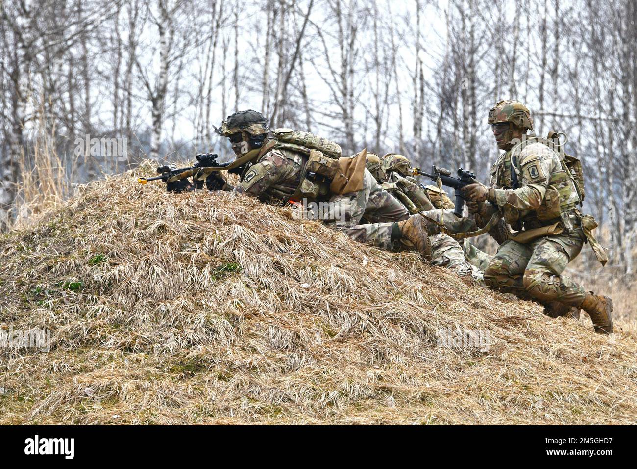 U.S. Army paratroopers with Alpha Company, 1st Battalion, 503rdInfantry ...