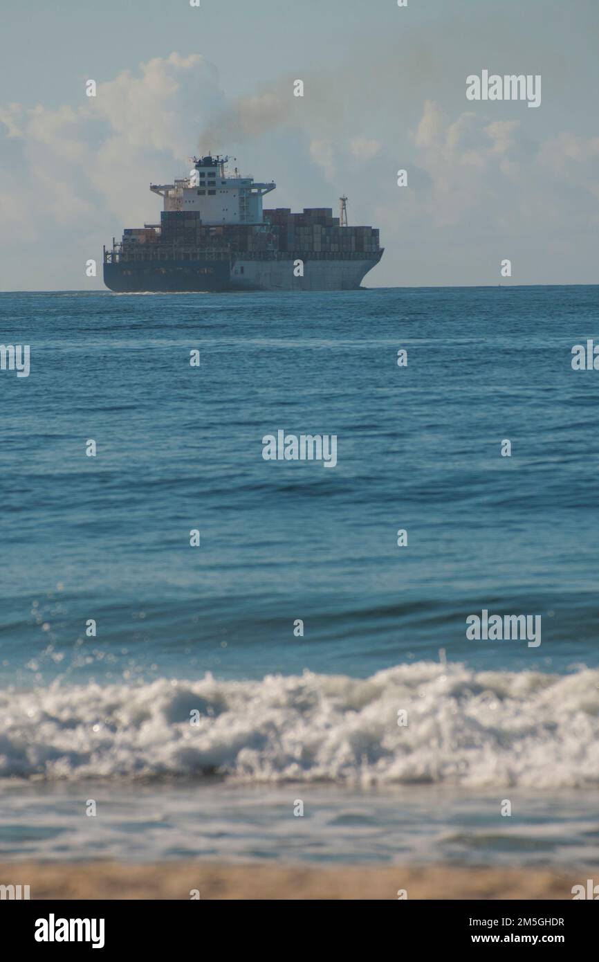 shipping by ship across the seas. Goods delivery Stock Photo - Alamy