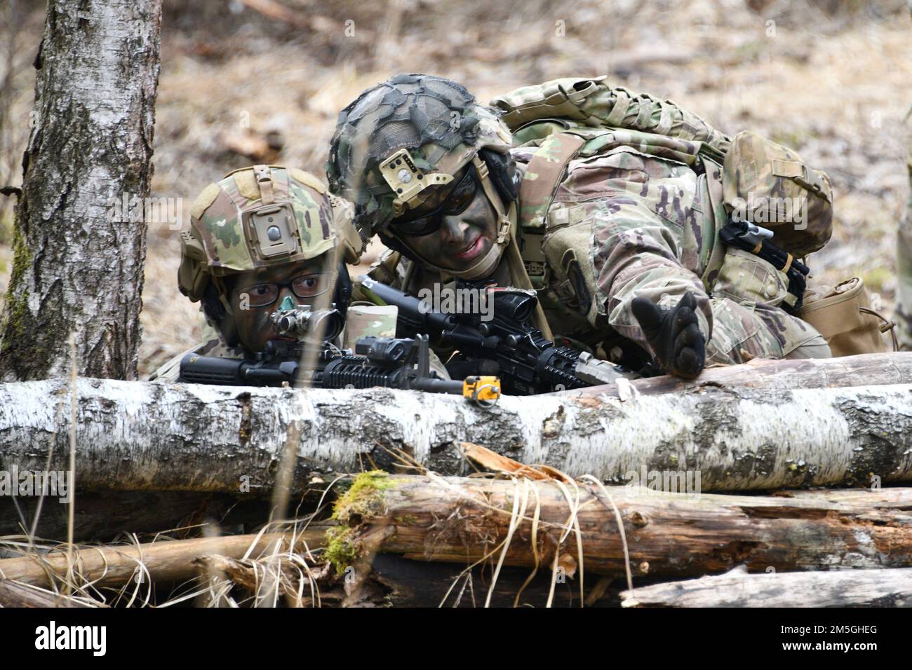 U.S. Army paratroopers with Alpha Company, 1st Battalion, 503rdInfantry ...