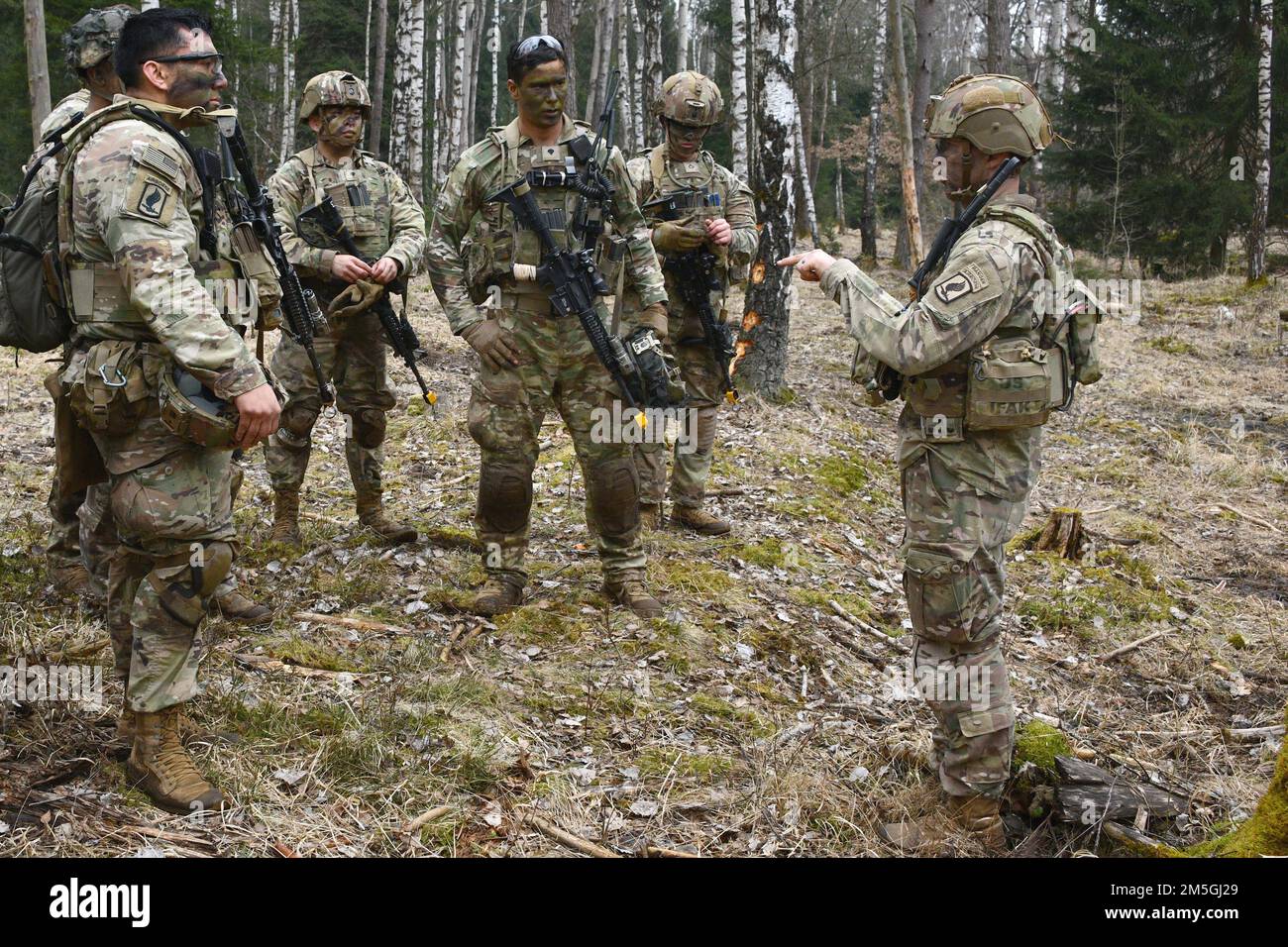 U.S. Army Cpt. Jonathan Reimer, right, with Alpha Company, 1st ...