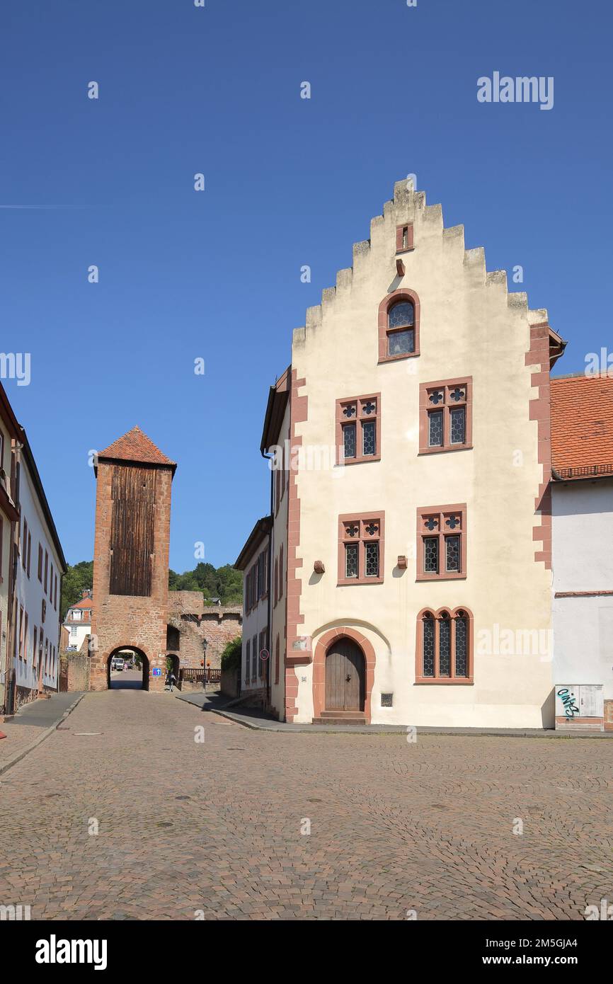 Former Johanniterhaus, historic building with stepped gable and inner ...