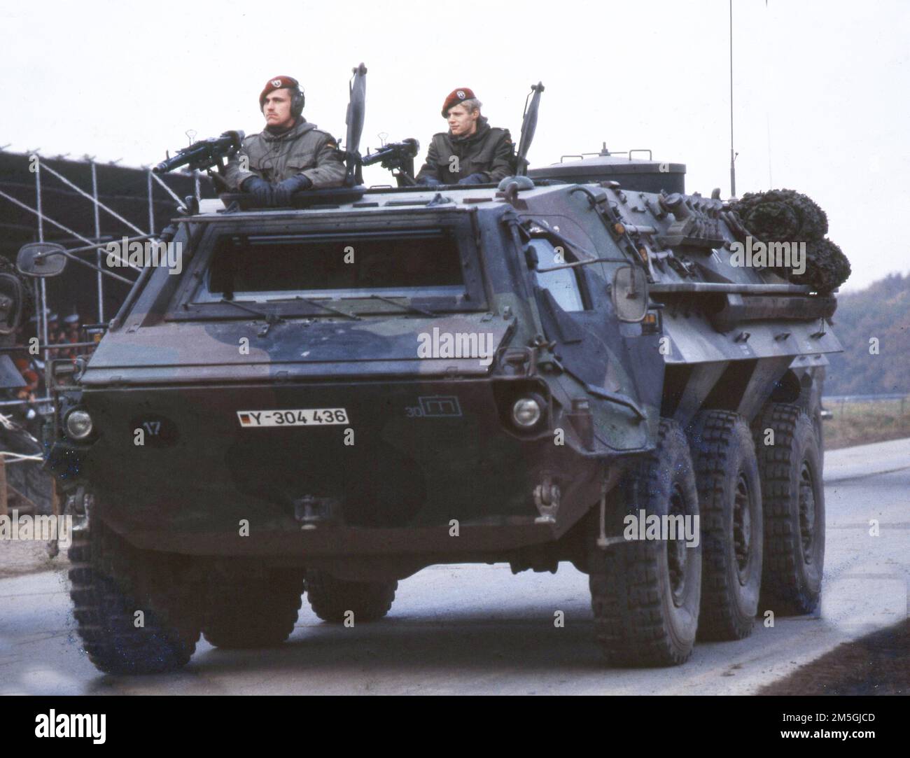 Bergen. Field parade of the Bundeswehr on the 30th anniversary of the ...