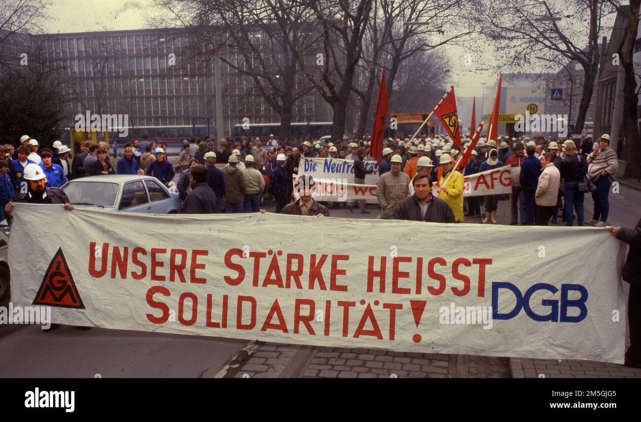 Siegen on 10 October 1985, Luwigsahafen on 14 December 1985, Dortmund ...