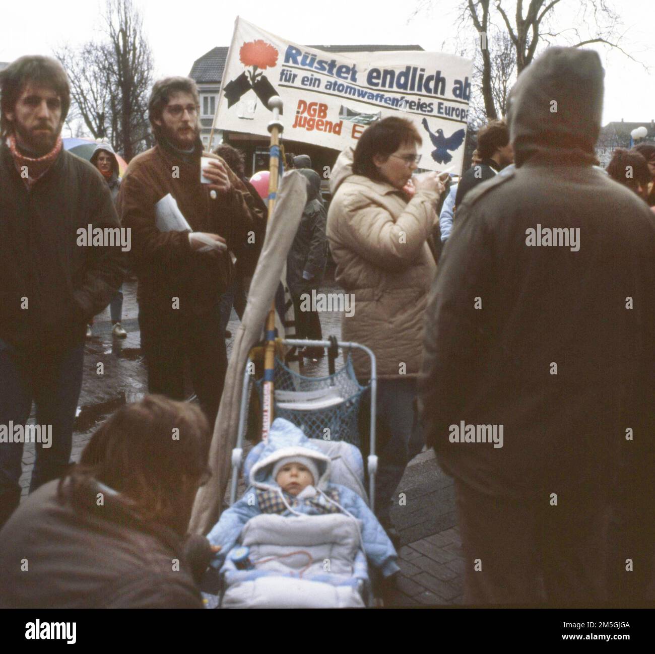 Ruhr area. Easter March Ruhr 86 on 30. 3. 1986 Stock Photo - Alamy