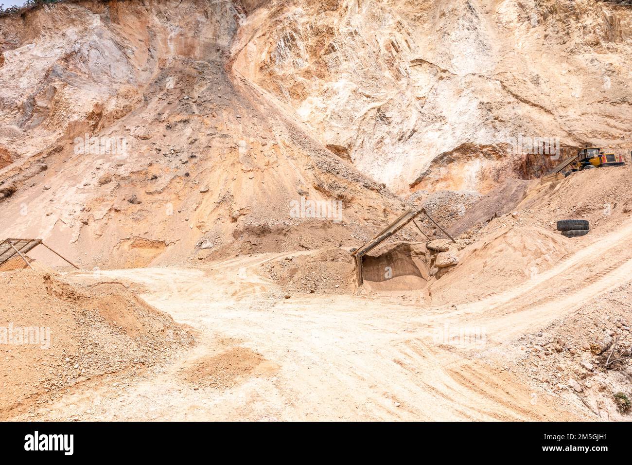 quarry for extracting sand, gravel and stone Stock Photo - Alamy