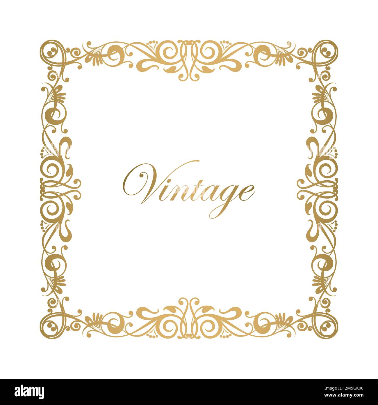 Calligraphy ornamental decorative frame vector Stock Vector Image & Art ...