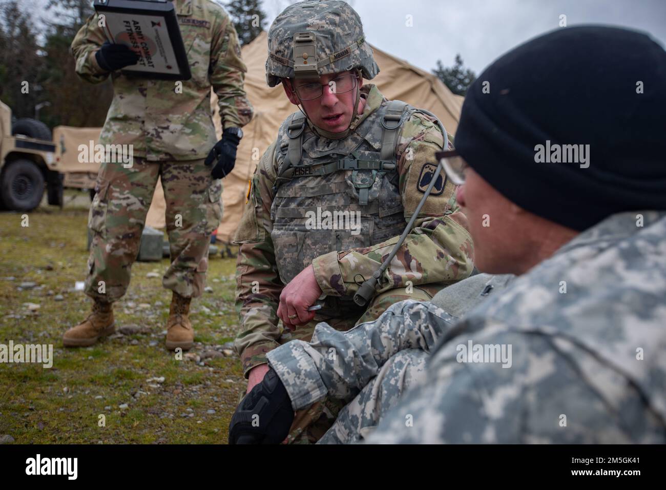 The two-day competition included an Army combat fitness test, land ...