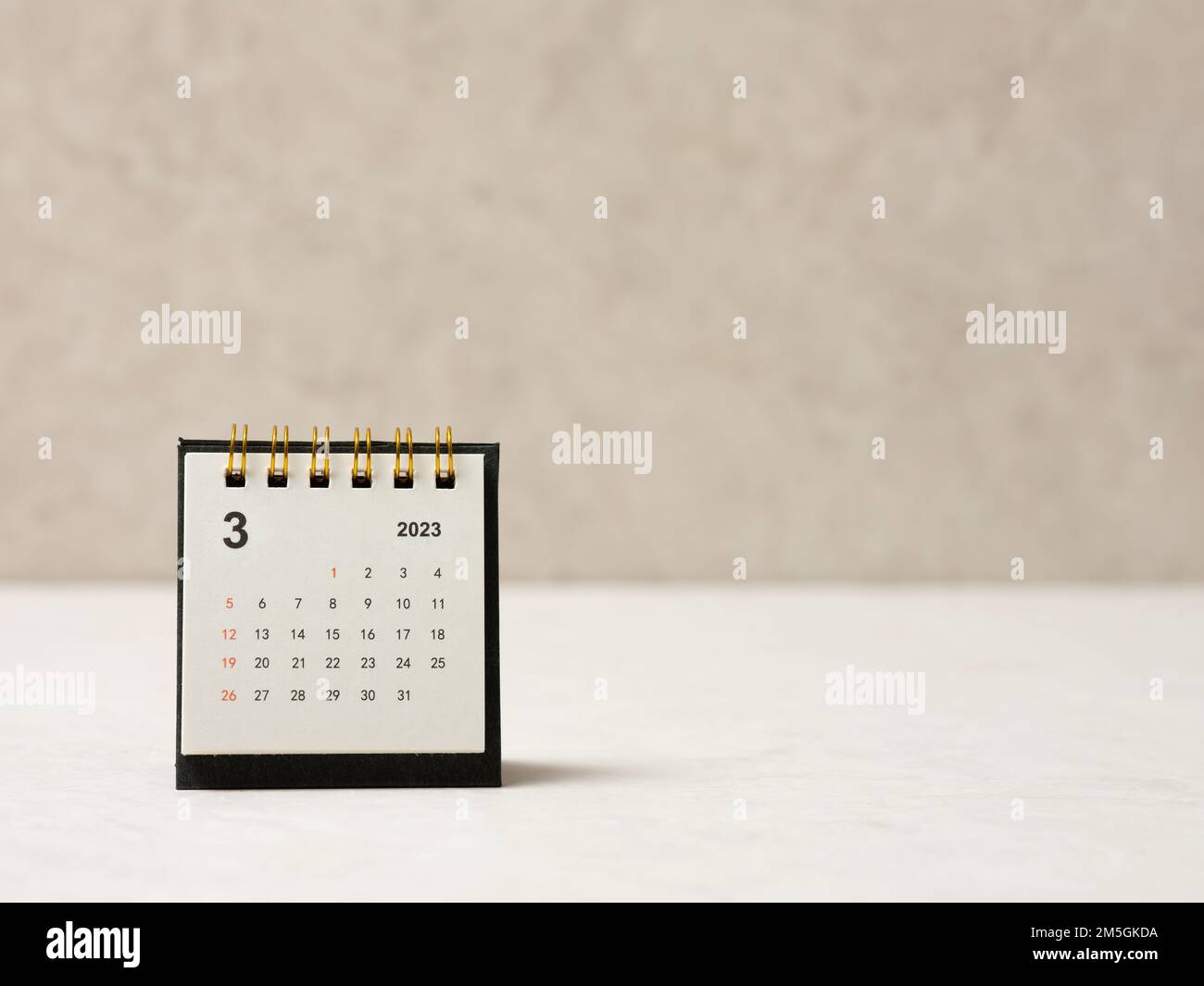 March 2023 calendar hi-res stock photography and images - Alamy